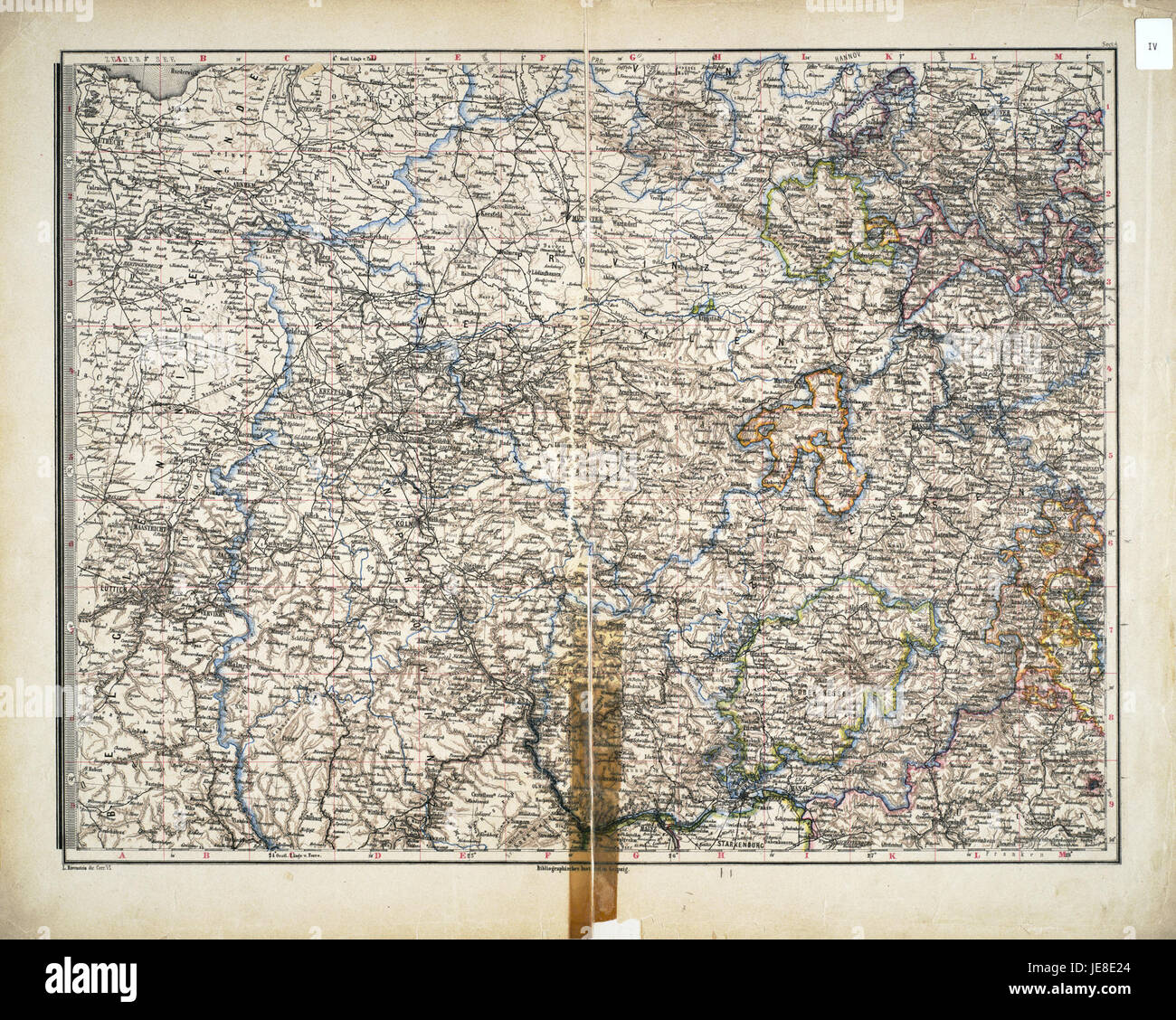 ‘Atlas des Deutschen Reichs’ by Ravenstein, 1883, is a geographical and ...