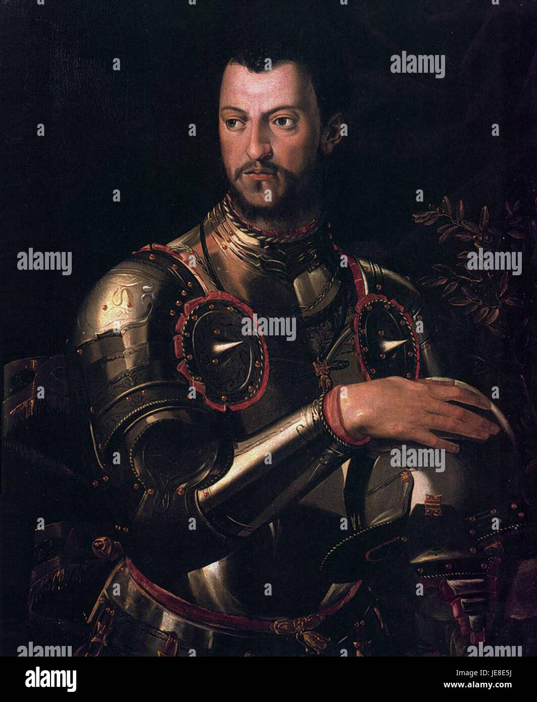 This portrait by Angelo Bronzino depicts Cosimo I de' Medici, Duke of ...