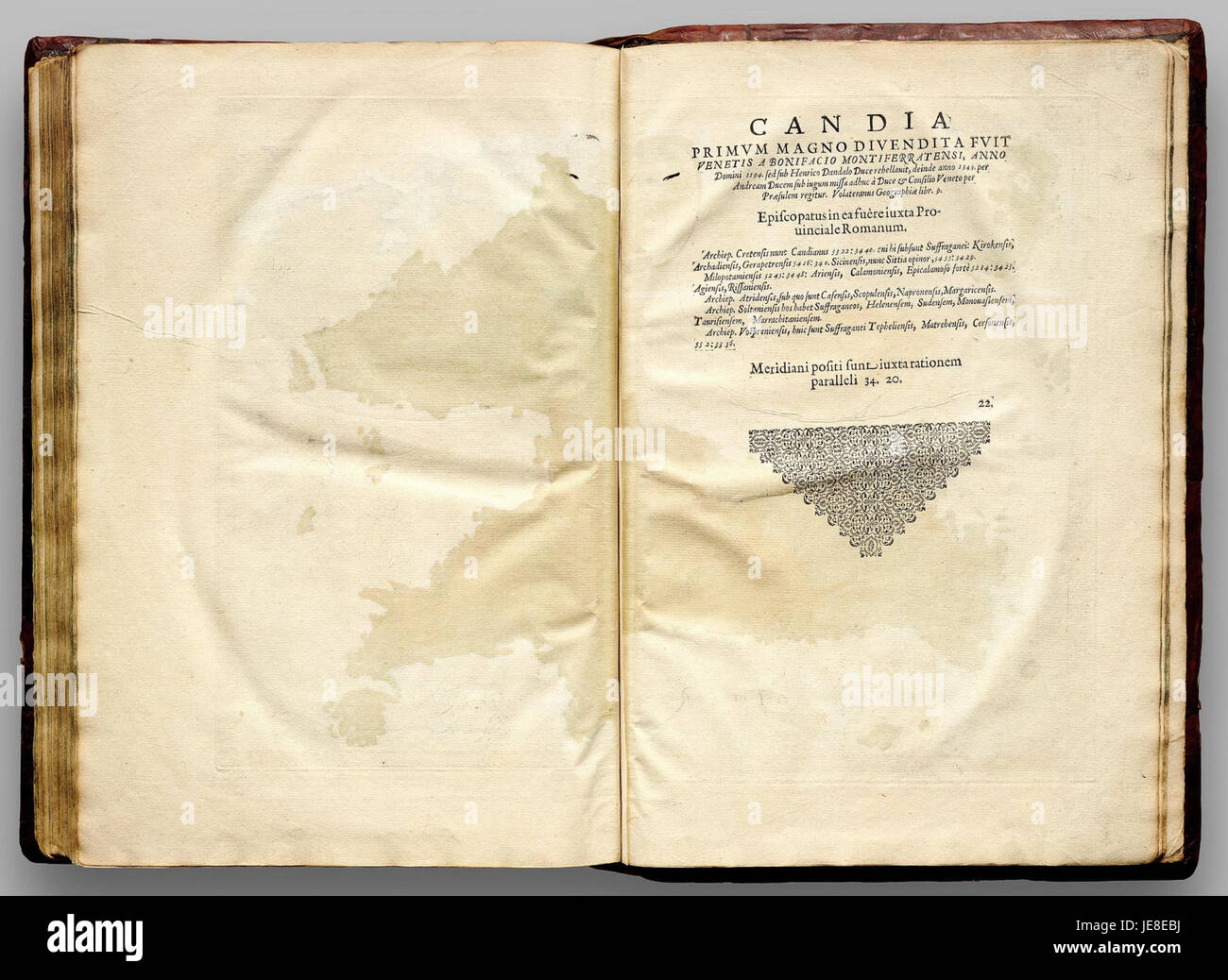 This page from the 'Atlas Cosmographicae' by Gerardus Mercator features ...