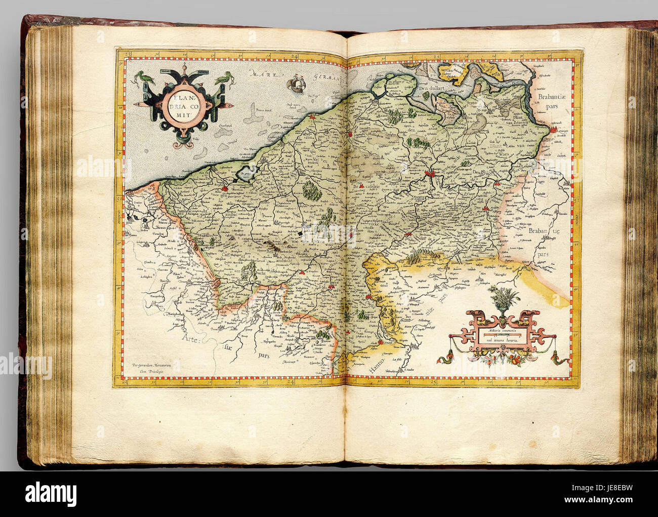 A map from the 1530 edition of 'Atlas Cosmographicae' by Gerardus ...