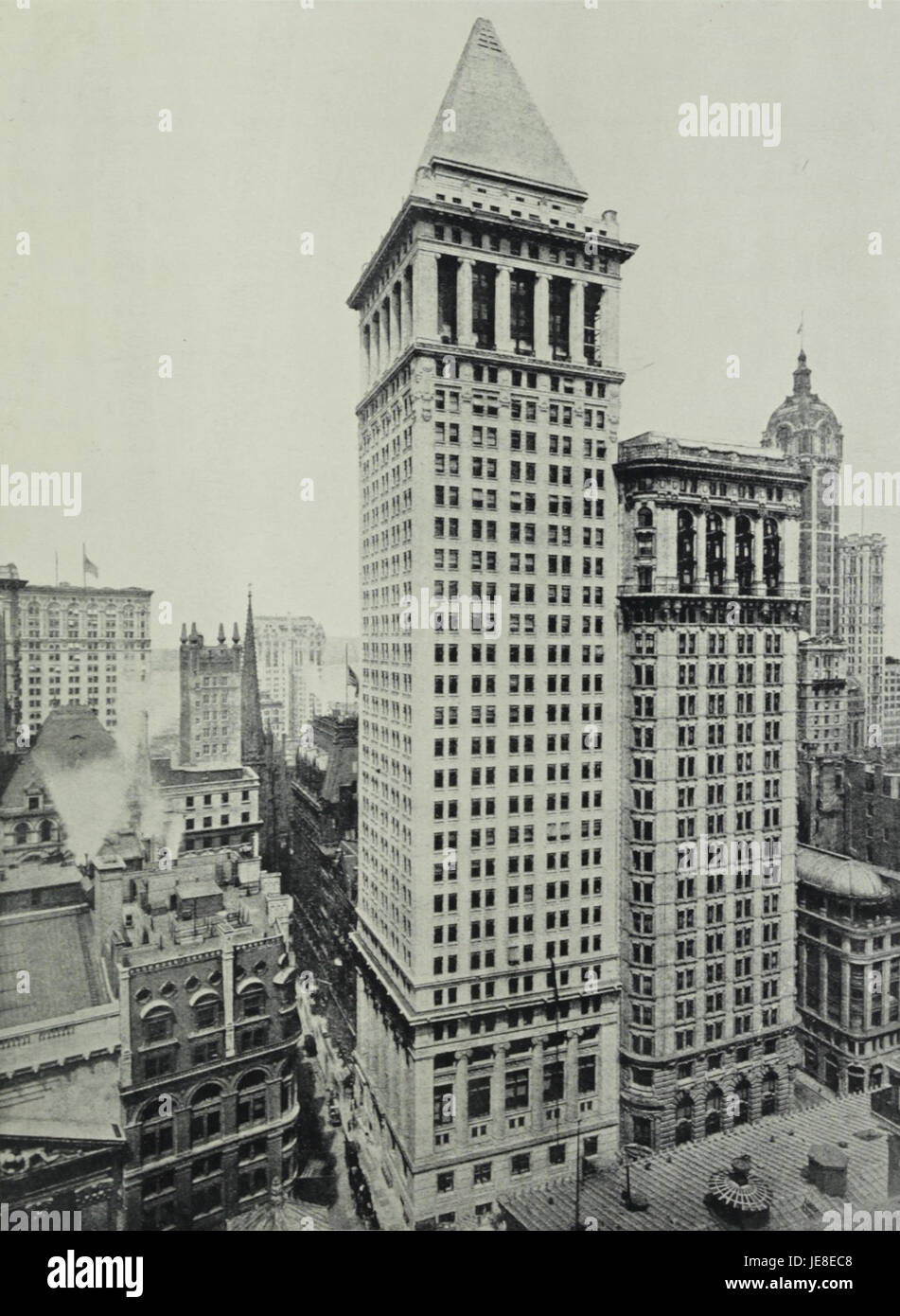 The Bankers Trust Building, constructed in 1912, a notable example of ...