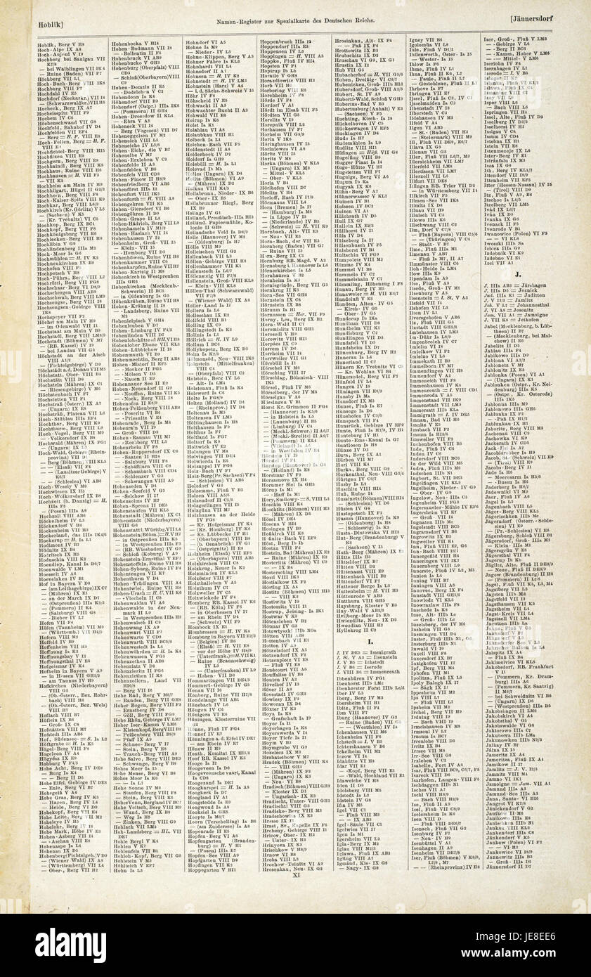 A page from 'Atlas des Deutschen Reichs', a detailed map of the German ...