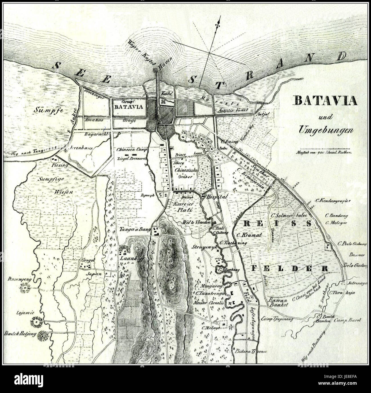 A reference to 'Batavia,' the historical name for the colony ...