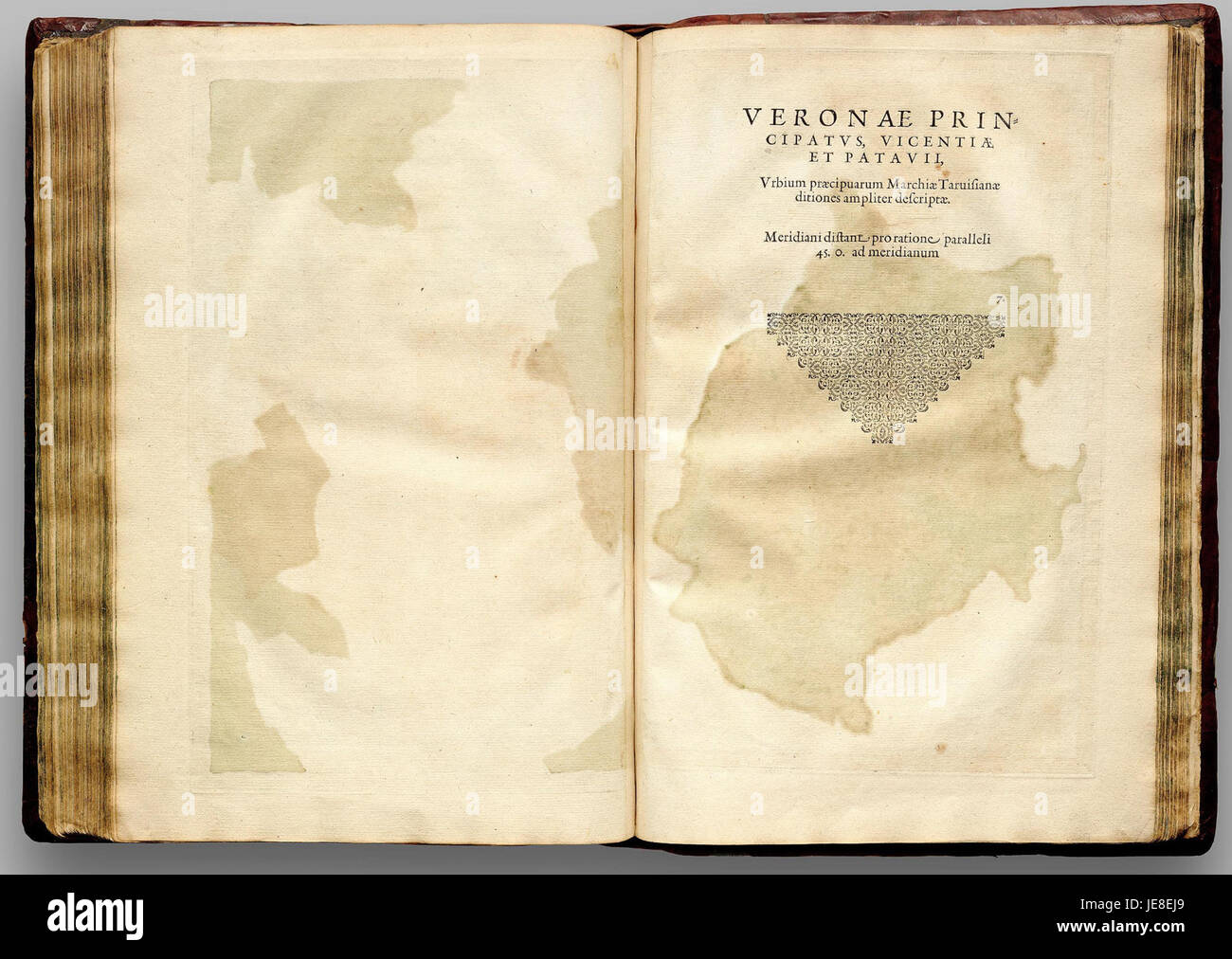 An image from the 'Atlas Cosmographicae' by Gerardus Mercator, showing ...