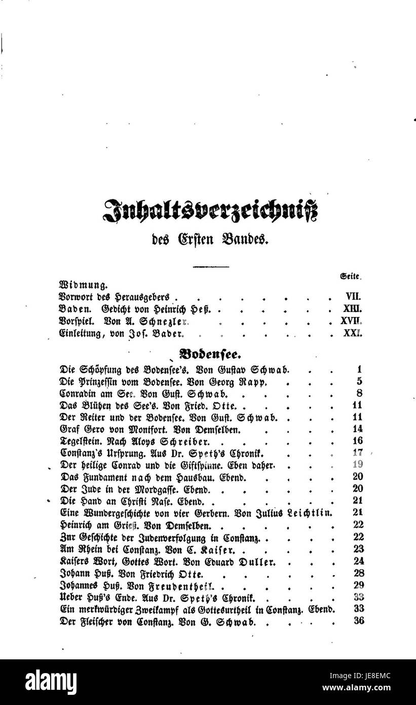 An illustration from 'Badisches Sagenbuch,' a collection of German ...