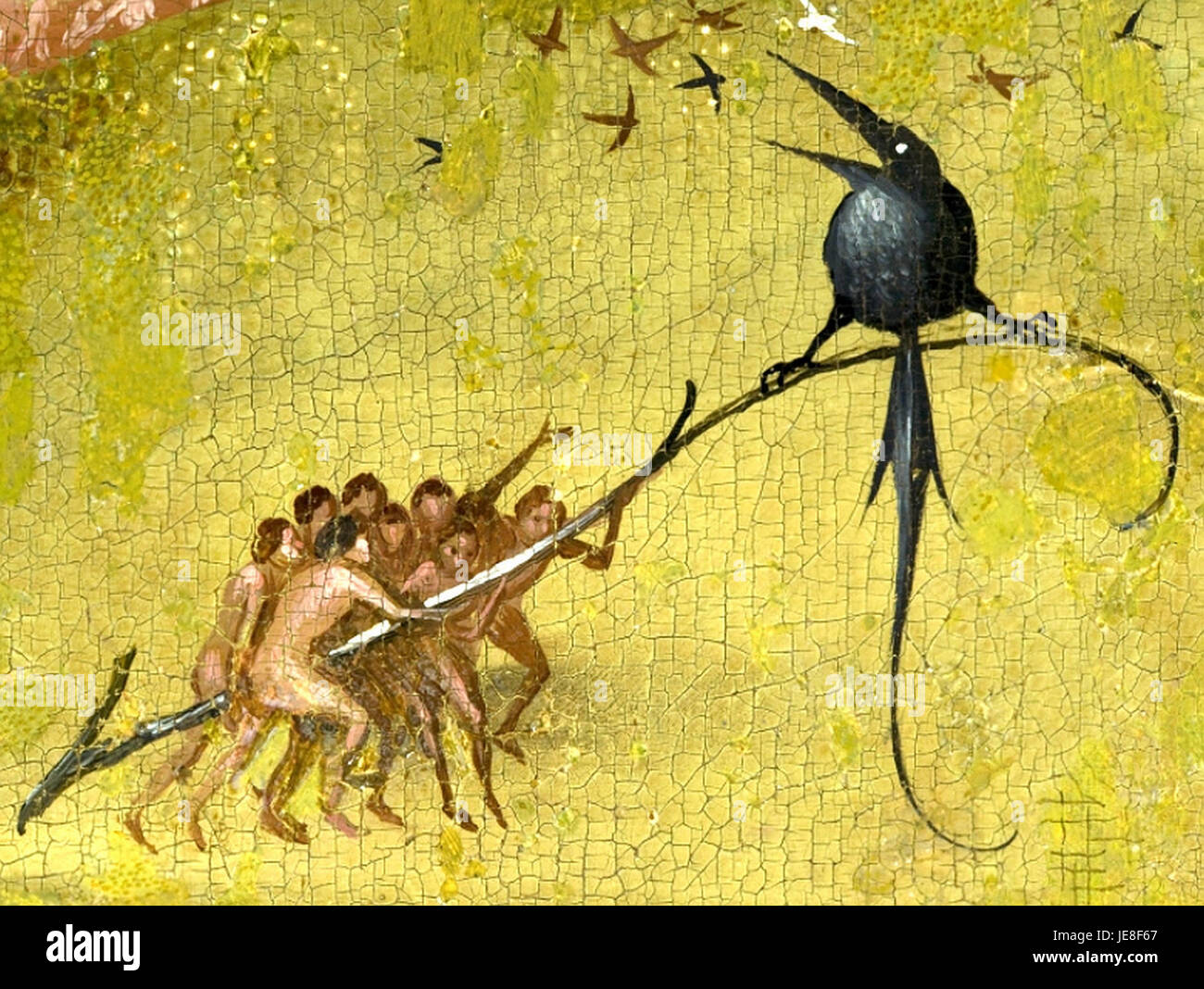 The central panel of Hieronymus Bosch's famous triptych 'The Garden of ...