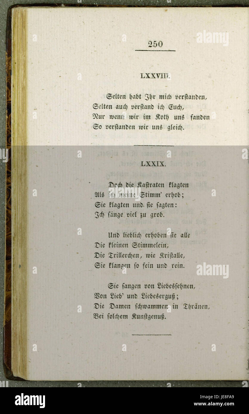 The 250th edition of 'Buch der Lieder', a significant collection of ...