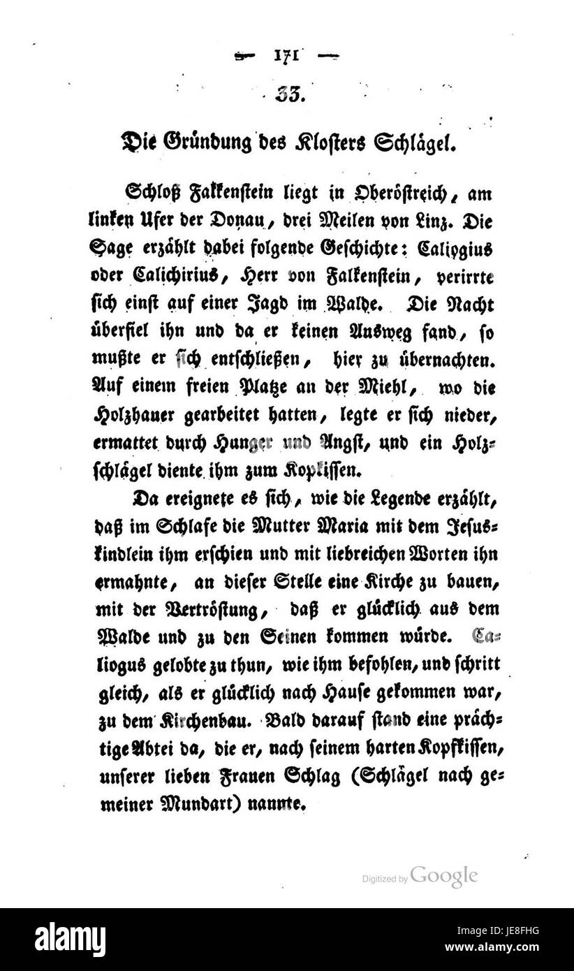 This page comes from 'Volks-Sagen' by Buesching, a collection of folk ...