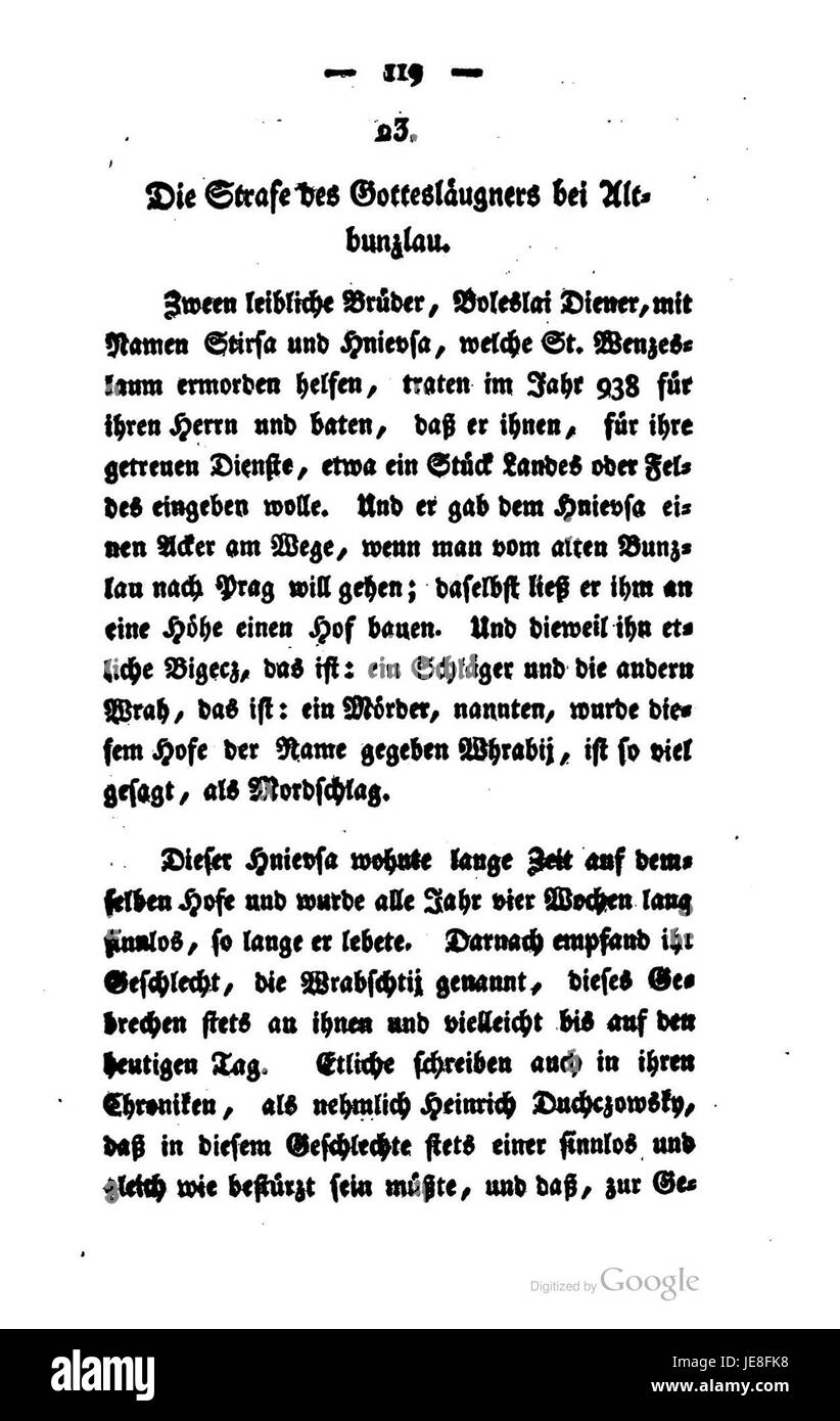 'Buesching Volks-Sagen 119' is a collection of German folk tales. This ...