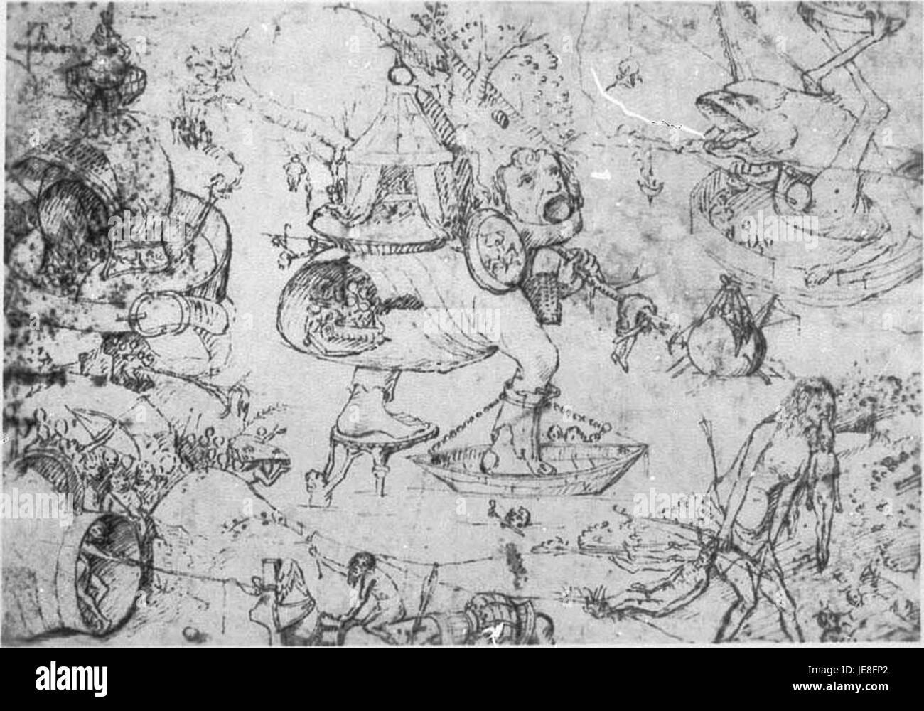 Hell depiction Black and White Stock Photos & Images - Alamy