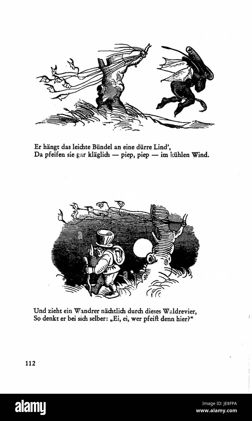 This illustration from 'Busch Werke' features one of Wilhelm Busch's ...