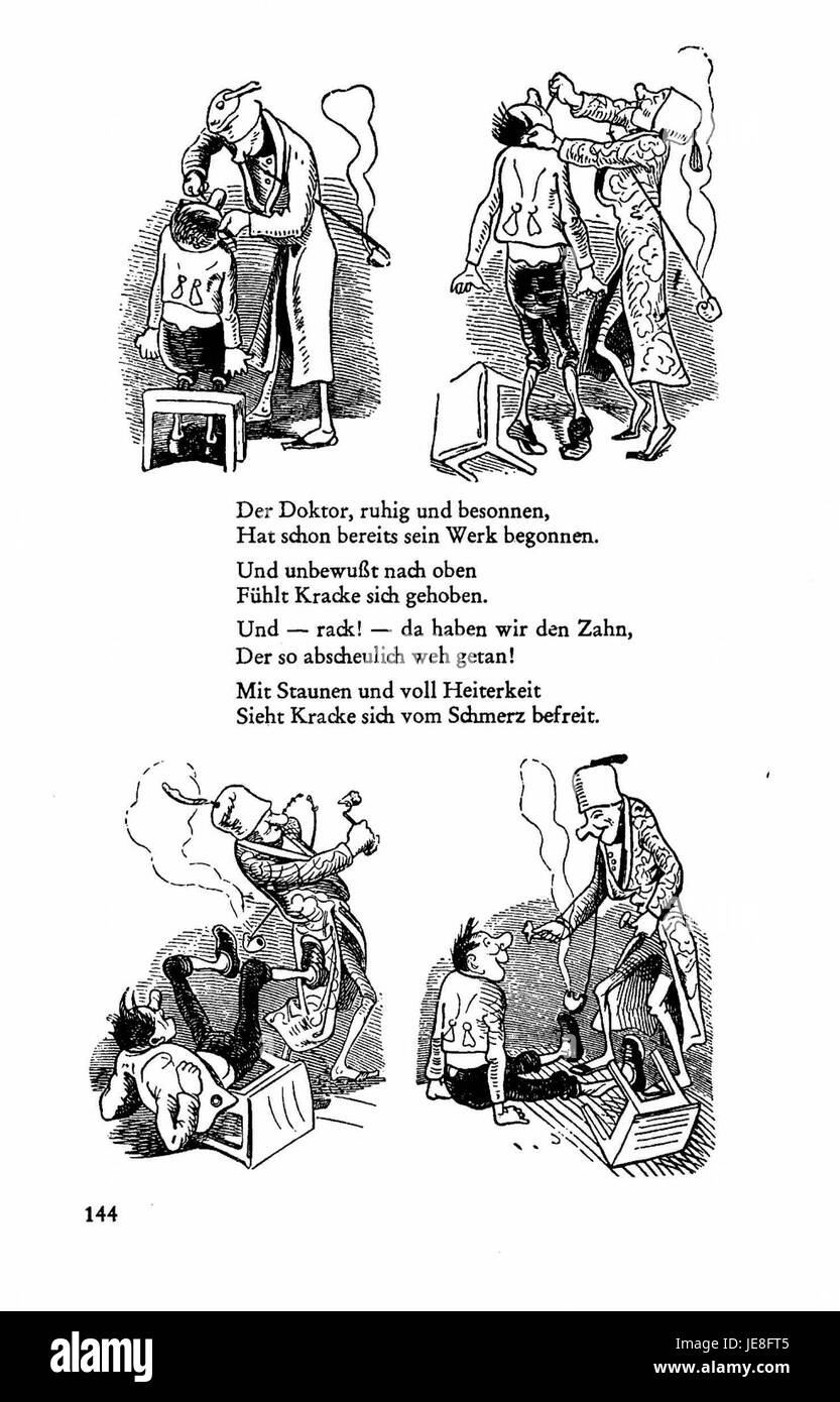Caricature by wilhelm busch Black and White Stock Photos & Images - Alamy