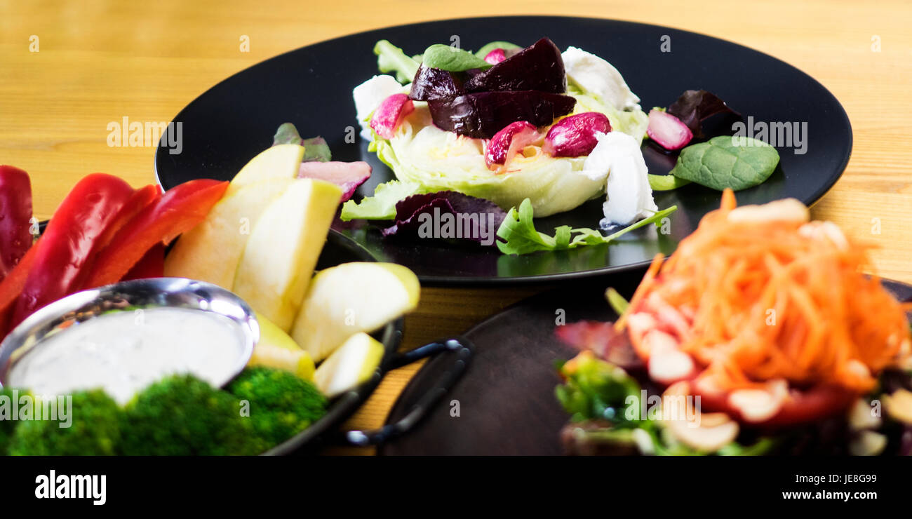 Set of various salads Stock Photo - Alamy