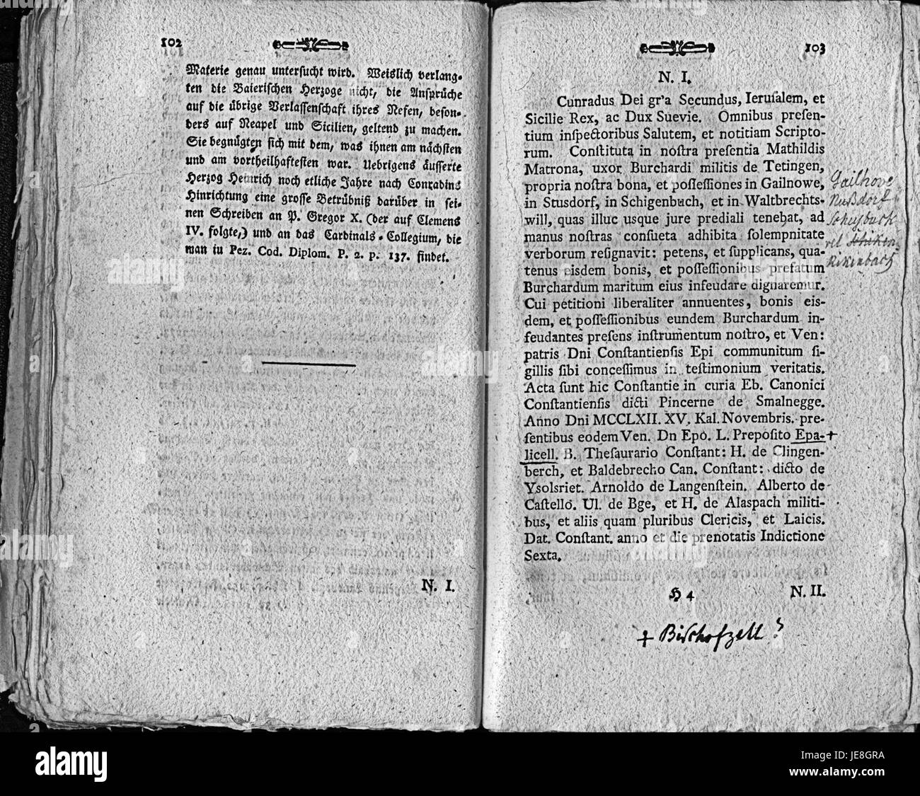 The image shows a portrait of Conradin, the last King of Jerusalem and ...