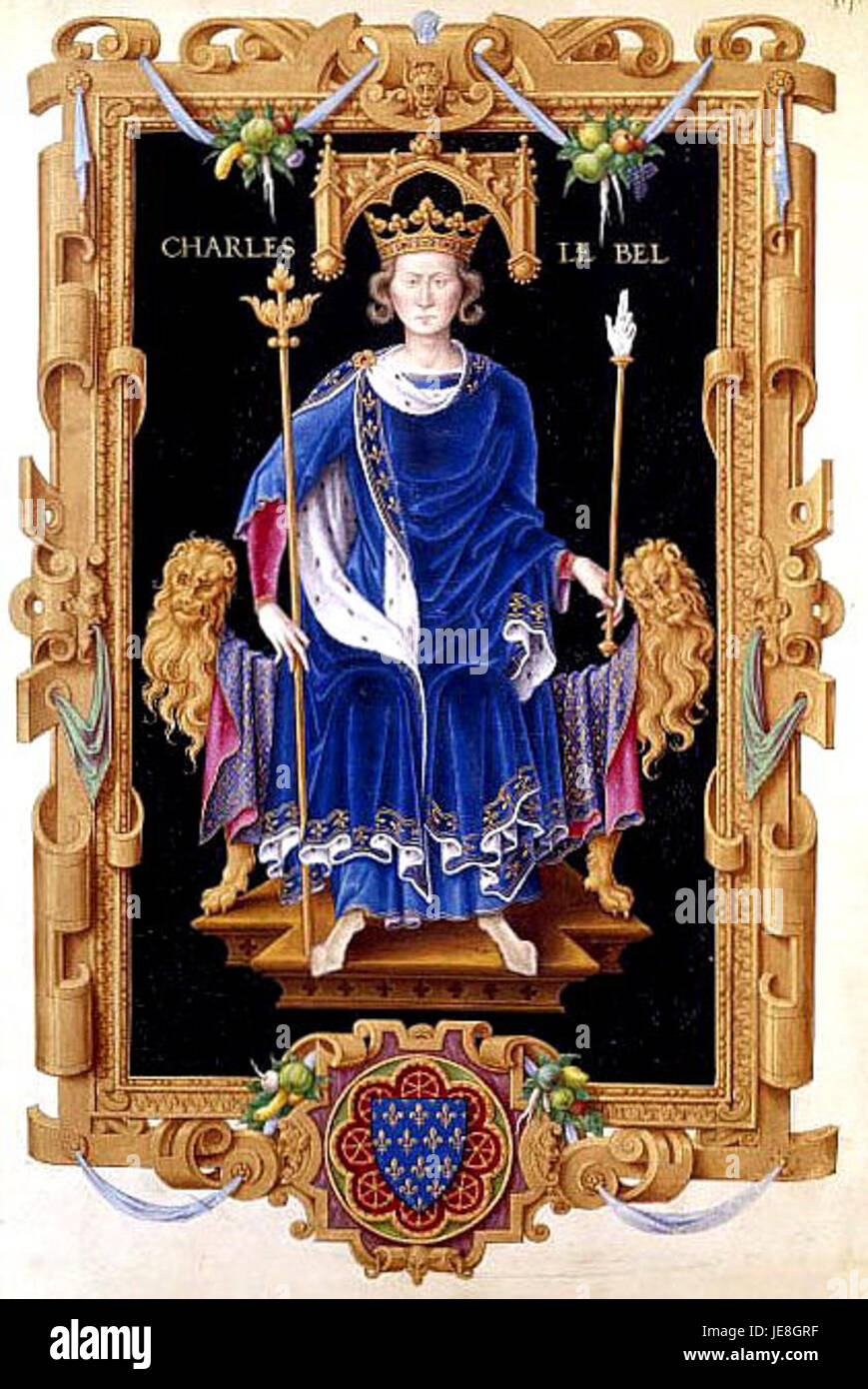 Charles IV le Bel, or Charles IV the Well-Beloved, was a French king of ...