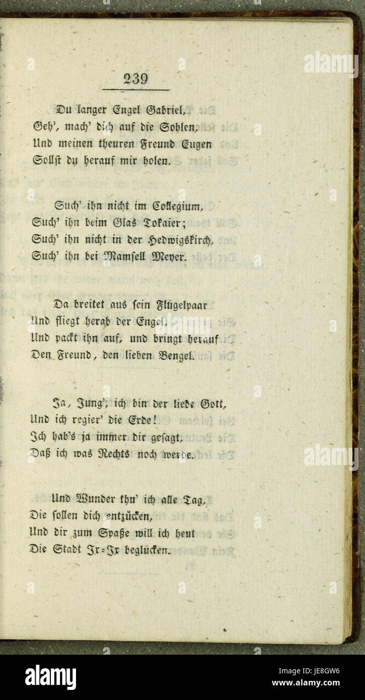 A page from the German poetry collection 'Buch der Lieder,' containing ...