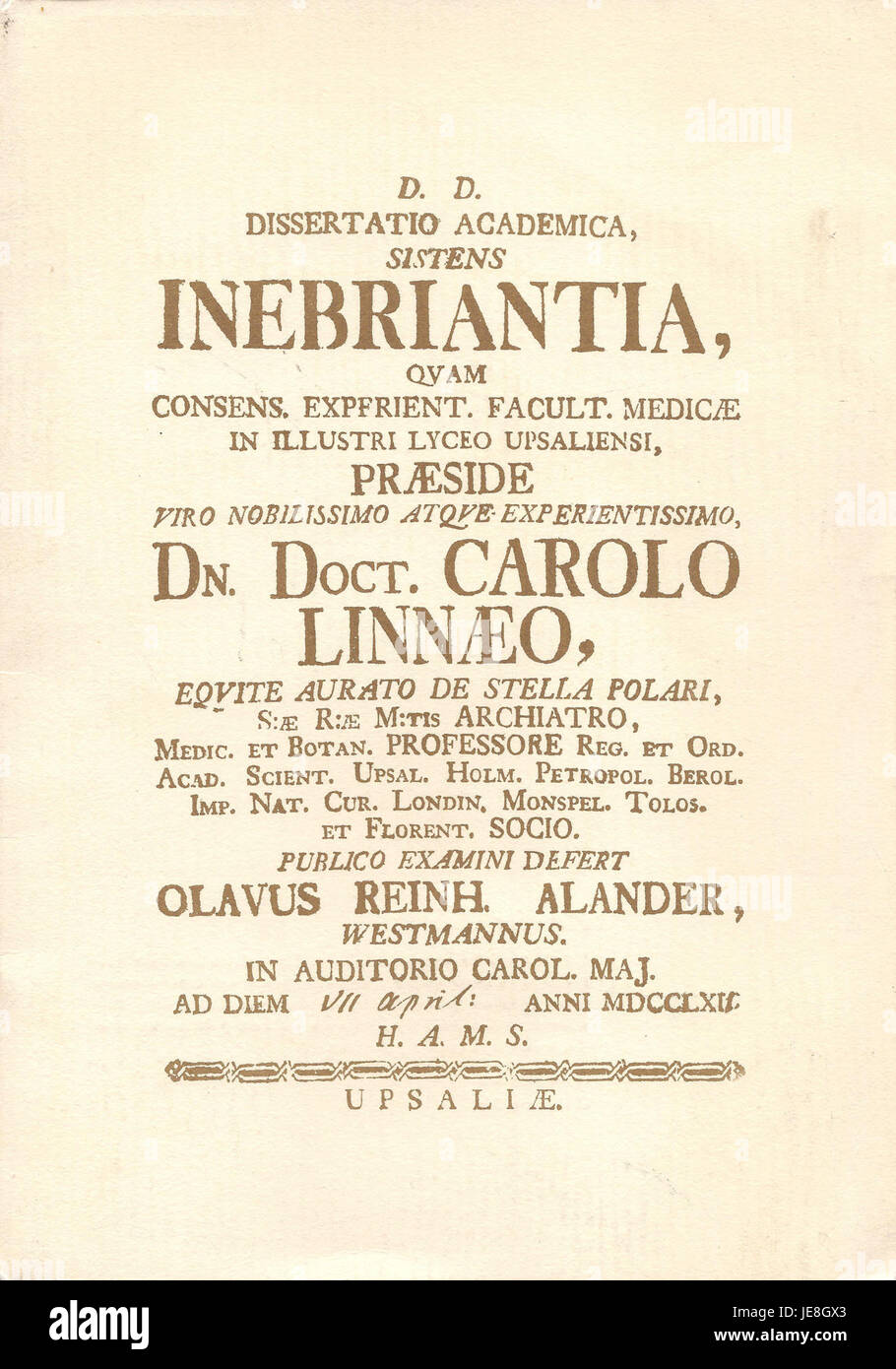 Carl linnaeus plant classification hi-res stock photography and images ...