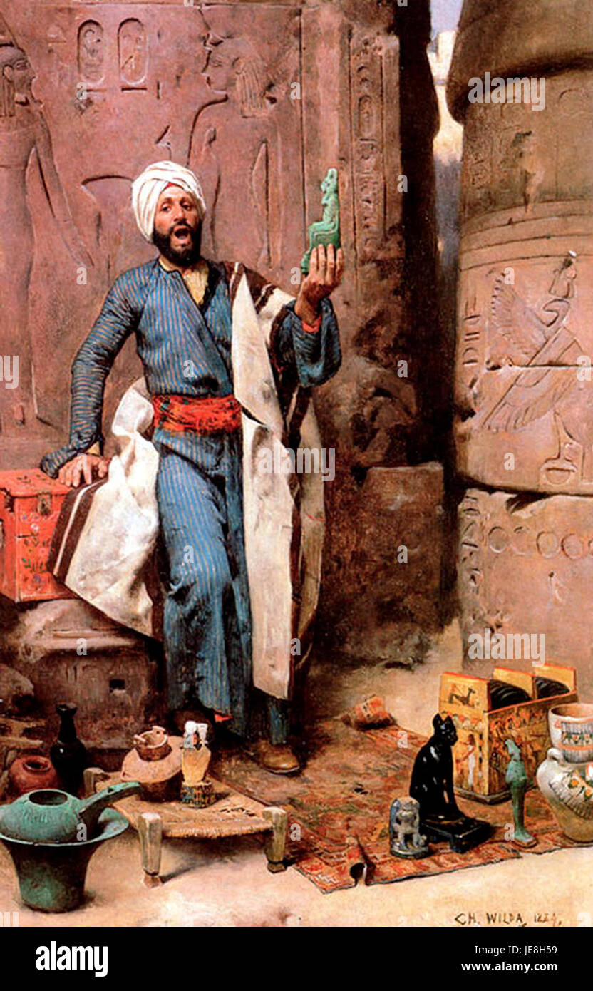 Charles Wilda - The Jade-green Isis, 1884 Stock Photo - Alamy