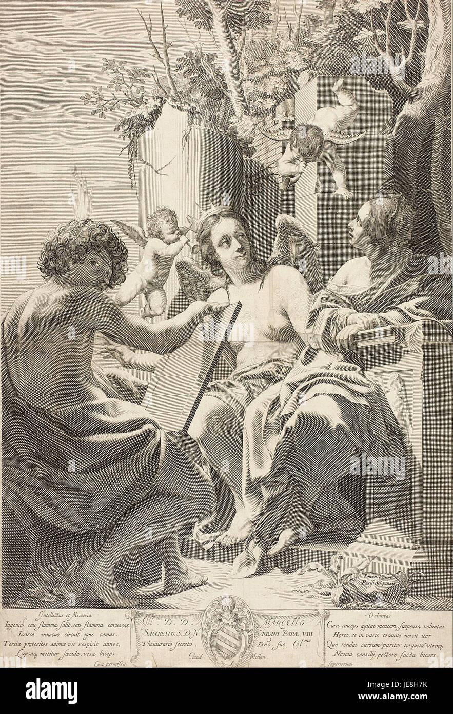 Claude Mellan’s engraving 'Intellectus et Memoria...Voluntas' showcases ...