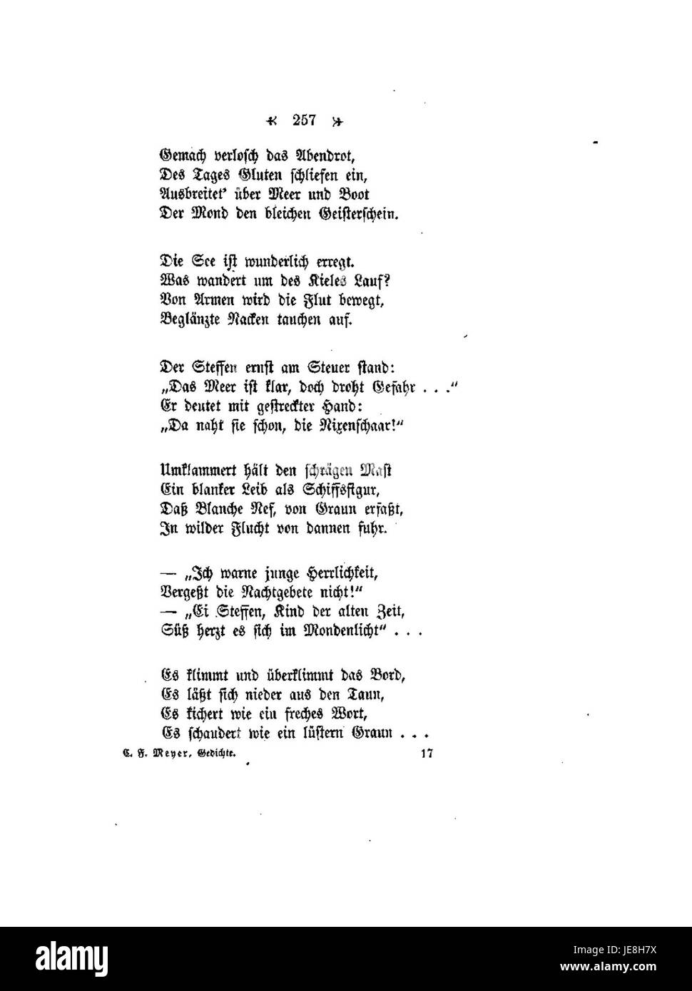Conrad Ferdinand Meyer Gedichte is a collection of poems by Swiss poet ...