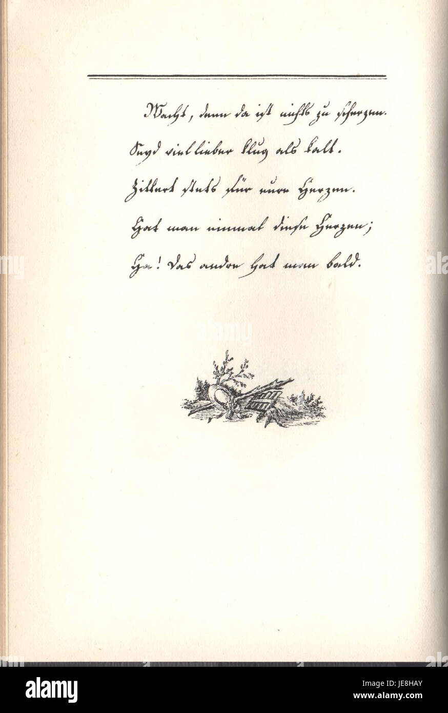 The manuscript 'Annette' by Johann Wolfgang von Goethe, a renowned ...