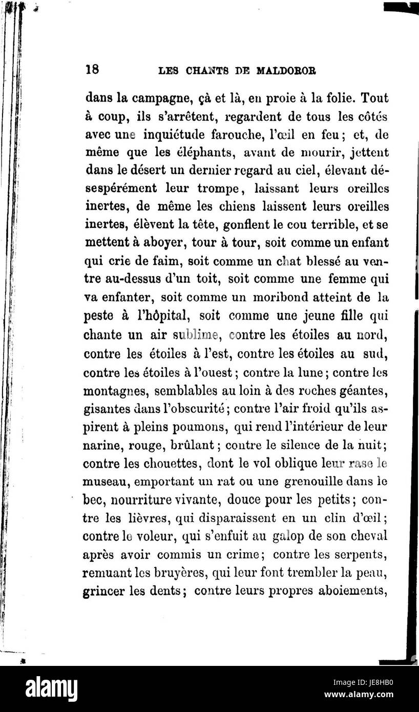 A visual representation of the 'Chants de Maldoror,' a surreal and ...