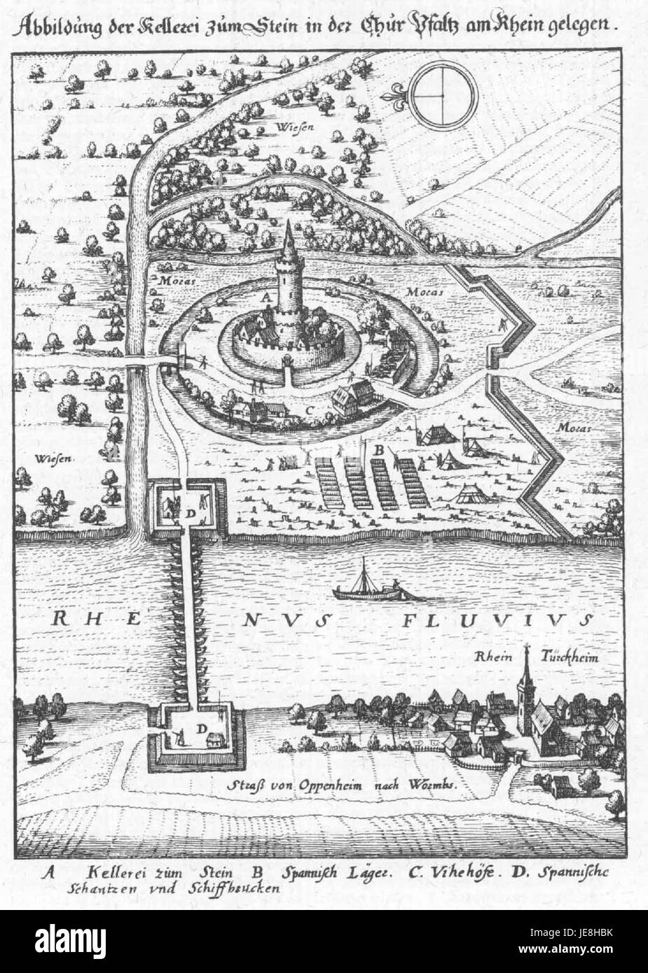 De Merian Hassiae 296 is an engraving from the 17th century depicting a ...