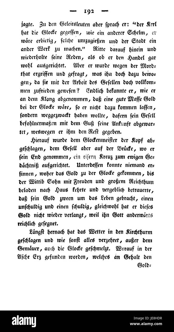 An excerpt from the first volume of 'Deutsche Sagen' (German Legends ...