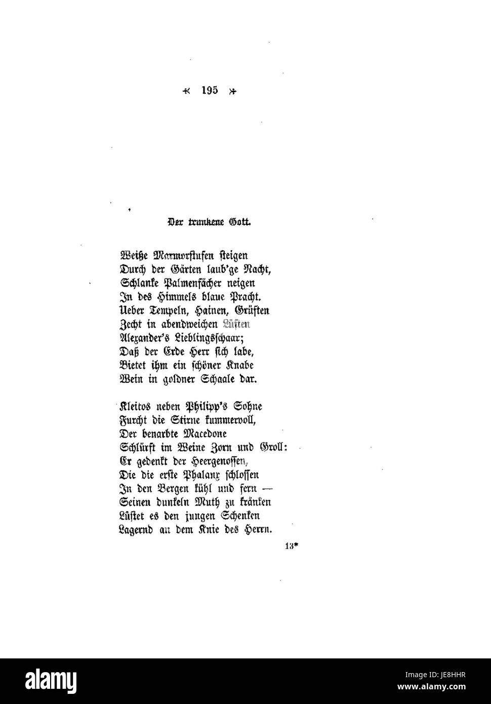 Conrad meyer poems hi-res stock photography and images - Alamy