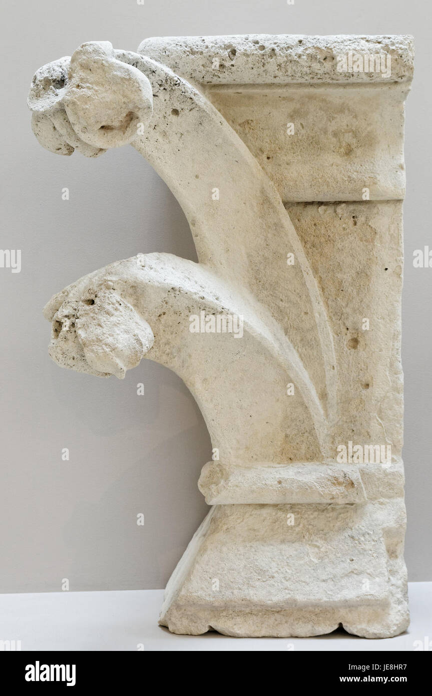 This image depicts a balustrade pillar from the Notre-Dame Cathedral in ...