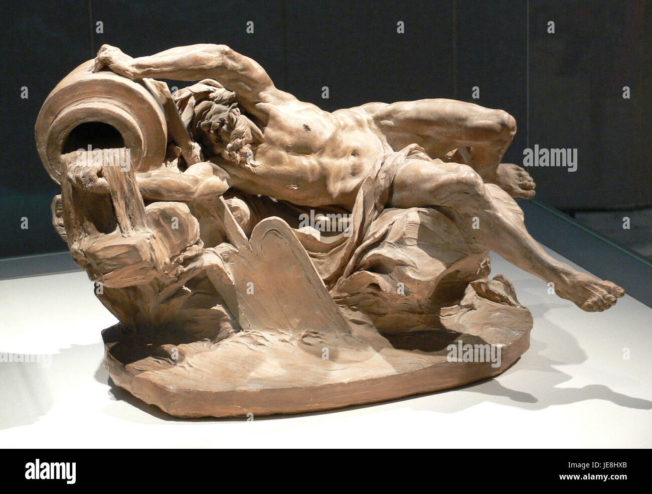 The sculpture 'River Rhine' by Clodion, housed at the Kimbell Art ...