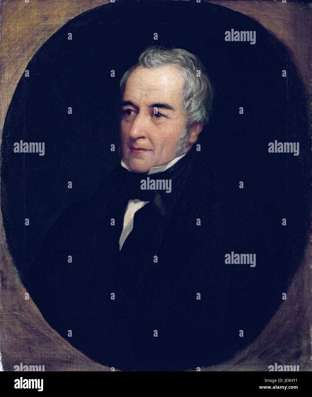 This portrait of *Edward Hawke Locker* (1777-1849), an English admiral ...