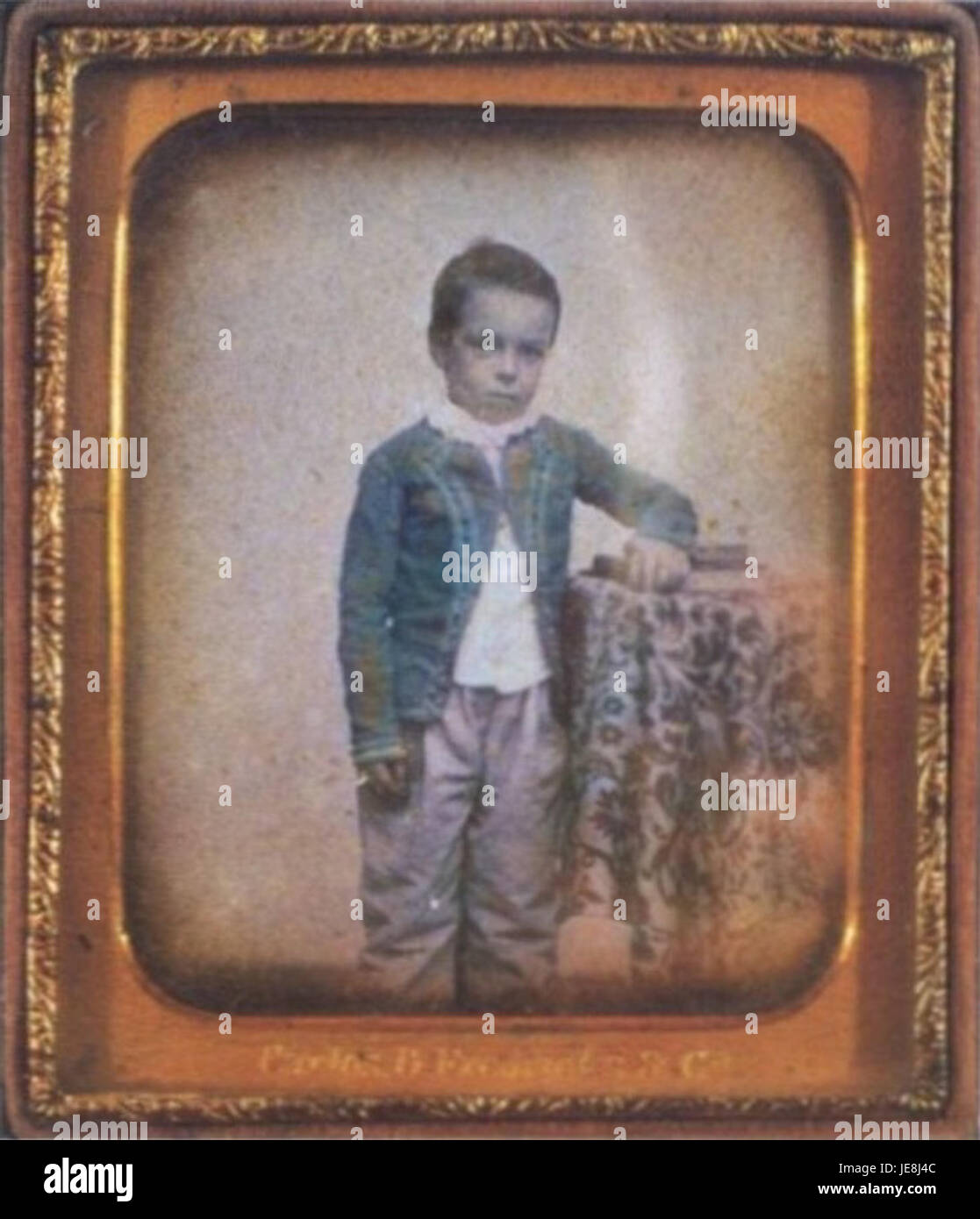 A portrait of a Brazilian boy from 1851, capturing a historical moment ...