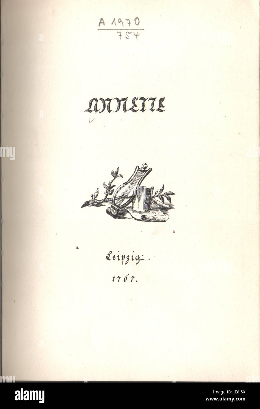 A manuscript titled 'Annette' by Johann Wolfgang von Goethe, showcasing ...