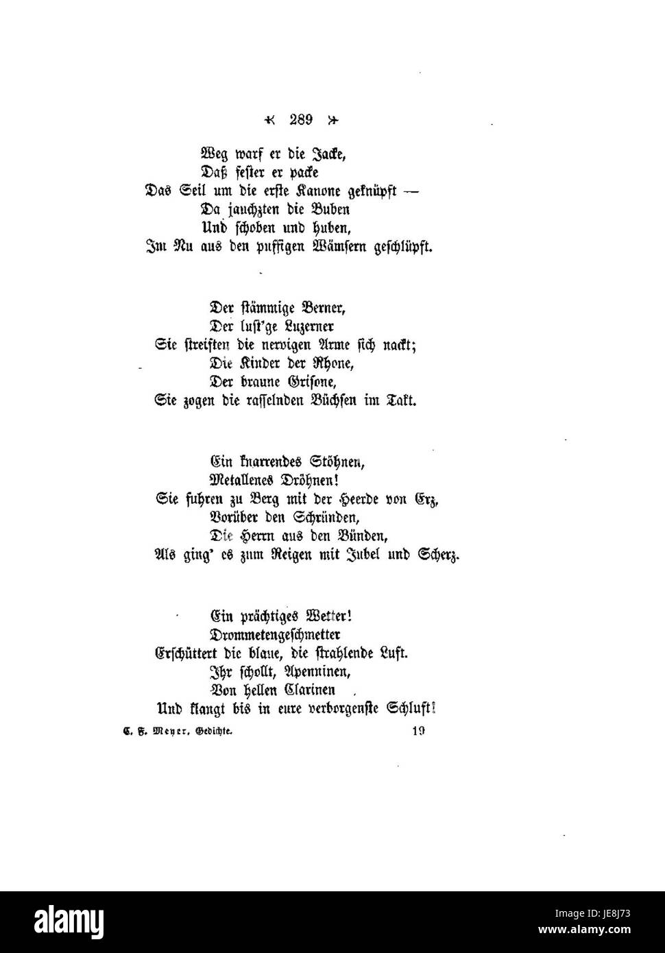 'Gedichte' (Poems) by Conrad Ferdinand Meyer, number 289, is a ...
