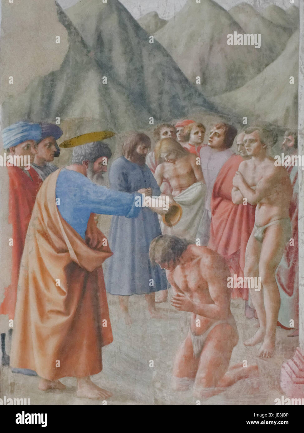 Baptism of the neophytes masaccio hi-res stock photography and images ...