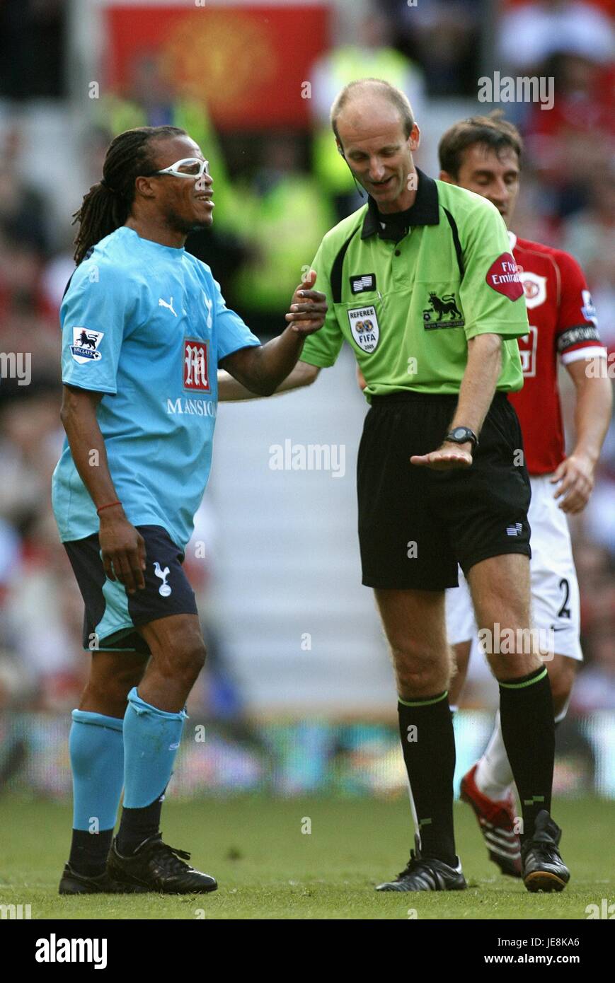 EDGAR DAVIDS & MIKE RILEY MANCHESTER UNITED V SPURS OLD TRAFFORD ...