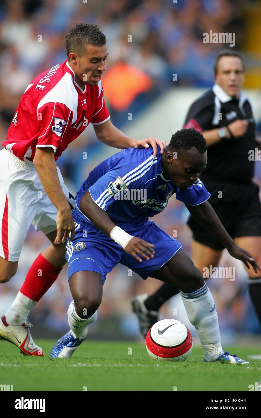 AMBROSE & ESSIEN CHELSEA V CHARLTON STAMFORD BRIDGE CHELSEA ENGLAND 09 ...