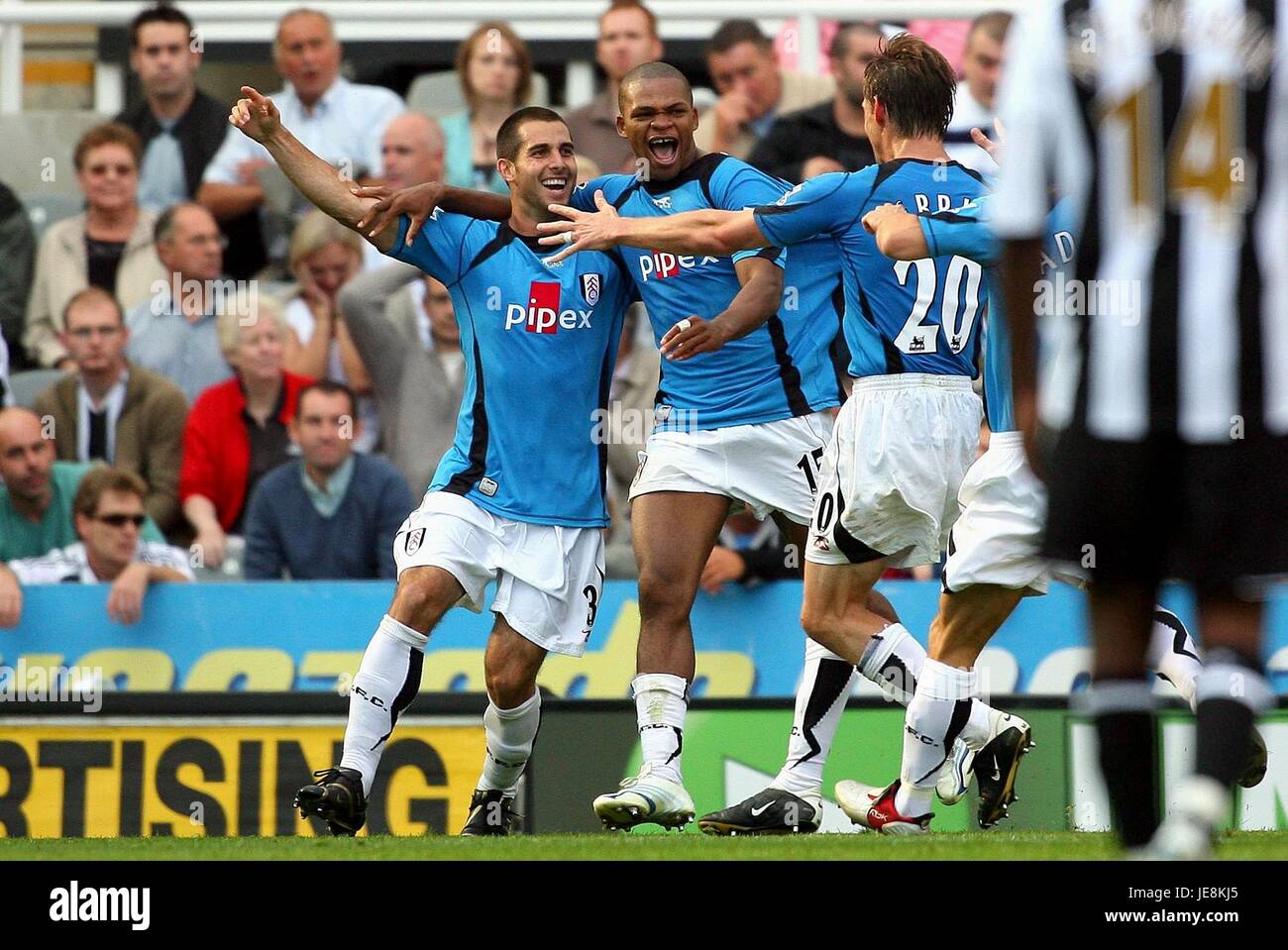 BOCANEGRA & JOHN NEWCASTLE UTD V FULHAM FC ST JAMES PARK NEWCASTLE ...