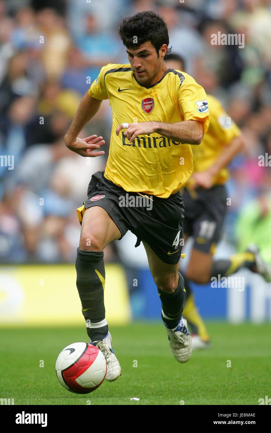 CESC FABREGAS ARSENAL FC CITY OF MANCHESTER STADIUM MANCHESTER ENGLAND ...