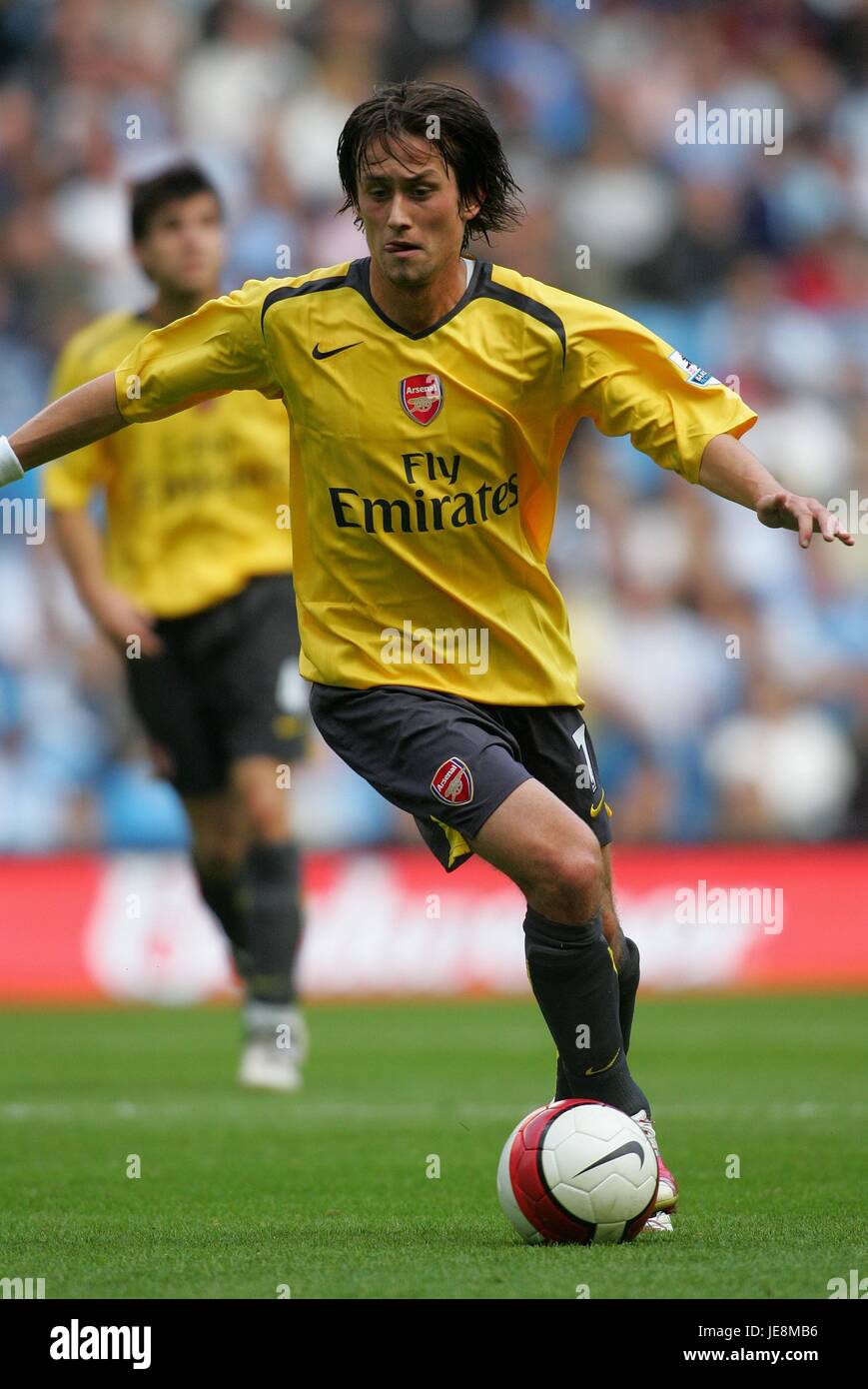 TOMAS ROSICKY ARSENAL FC CITY OF MANCHESTER STADIUM MANCHESTER ENGLAND ...
