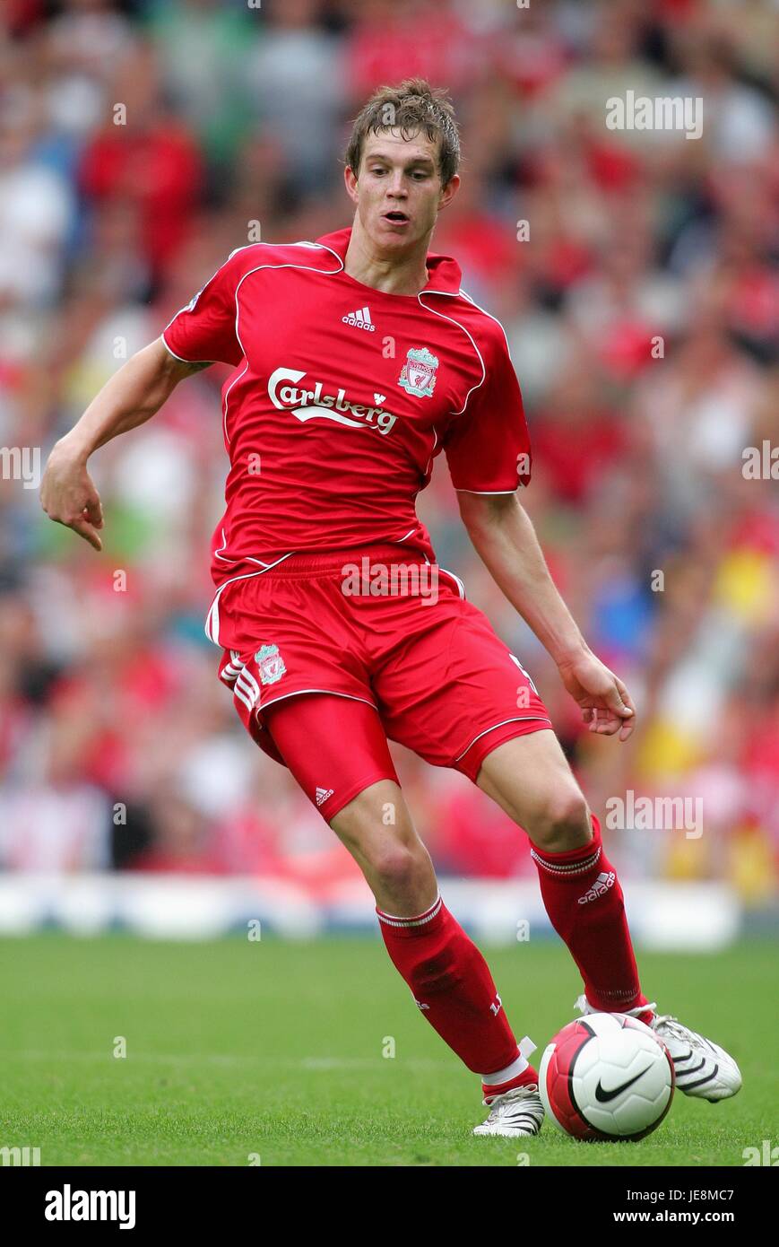 DANIEL AGGER LIVERPOOL FC ANFIELD LIVERPOOL ENGLAND 26 August 2006 Stock Photo - Alamy