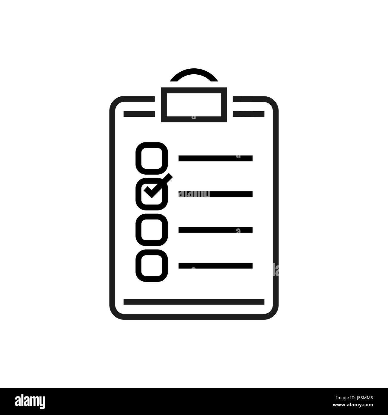 vector illustration of election ballot/questionnaire/check boxes or ...