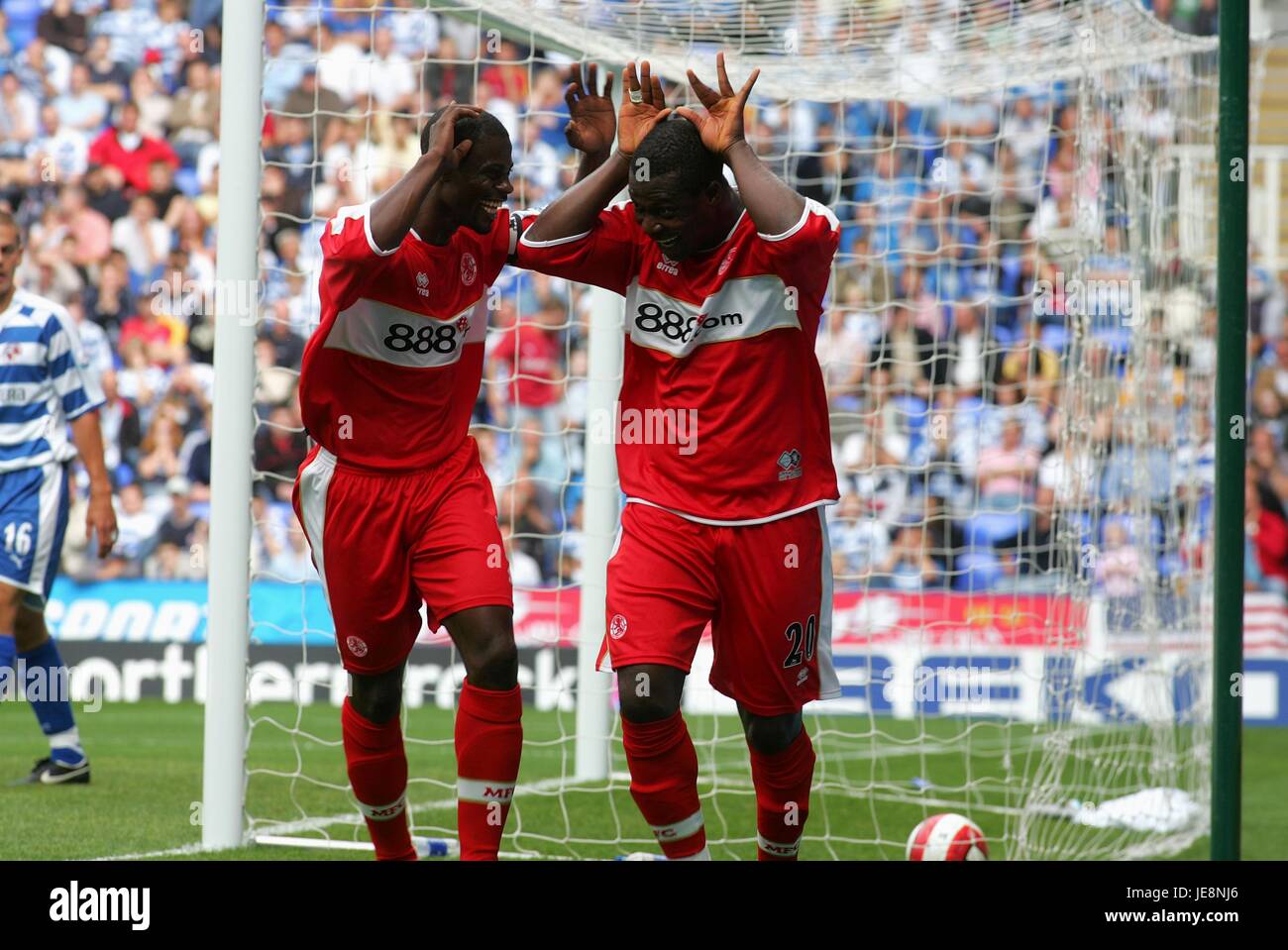 GEORGE BOATENG & YAKUBU READING V MIDDLESBROUGH THE MADEJSKI STADIUM ...