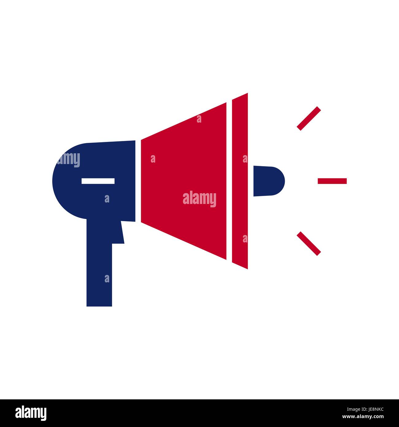 illustration of a loudspeaker vector illustration on white background ...