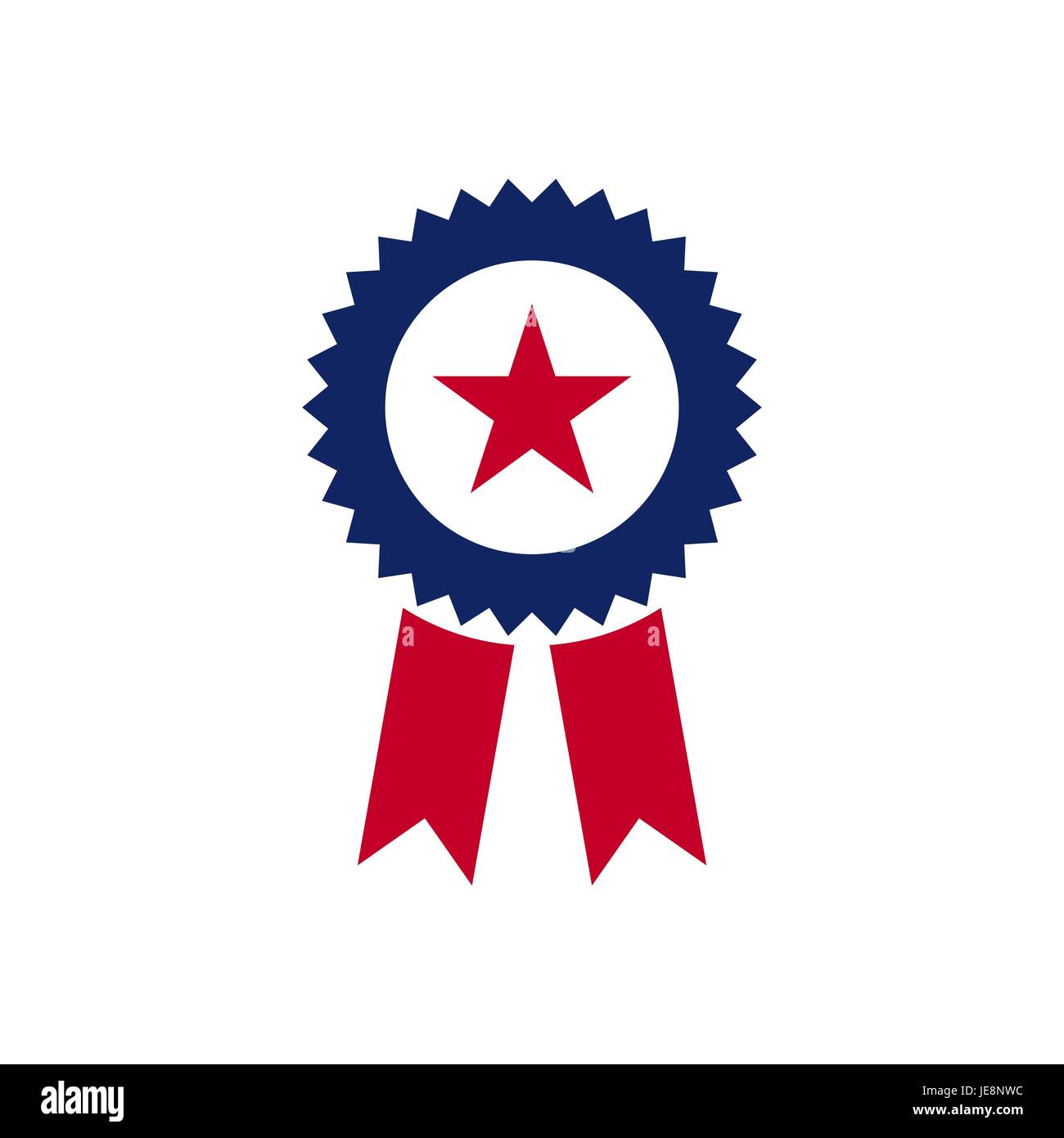 Vector illustration of universal elections symbol in the shape of medal ...