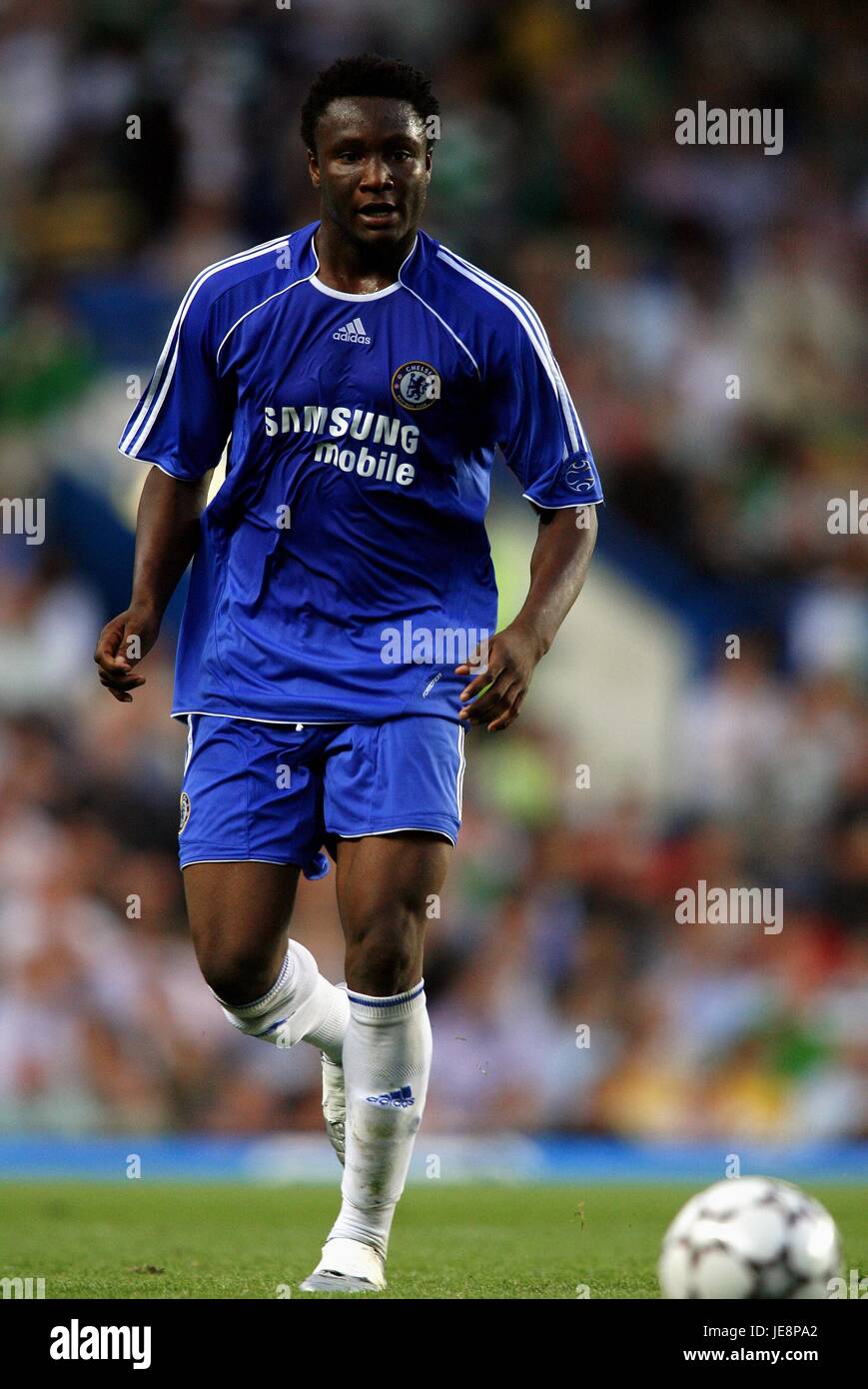 JOHN OBI MIKEL CHELSEA FC STAMFORD BRIDGE CHELSEA ENGLAND 09 August ...
