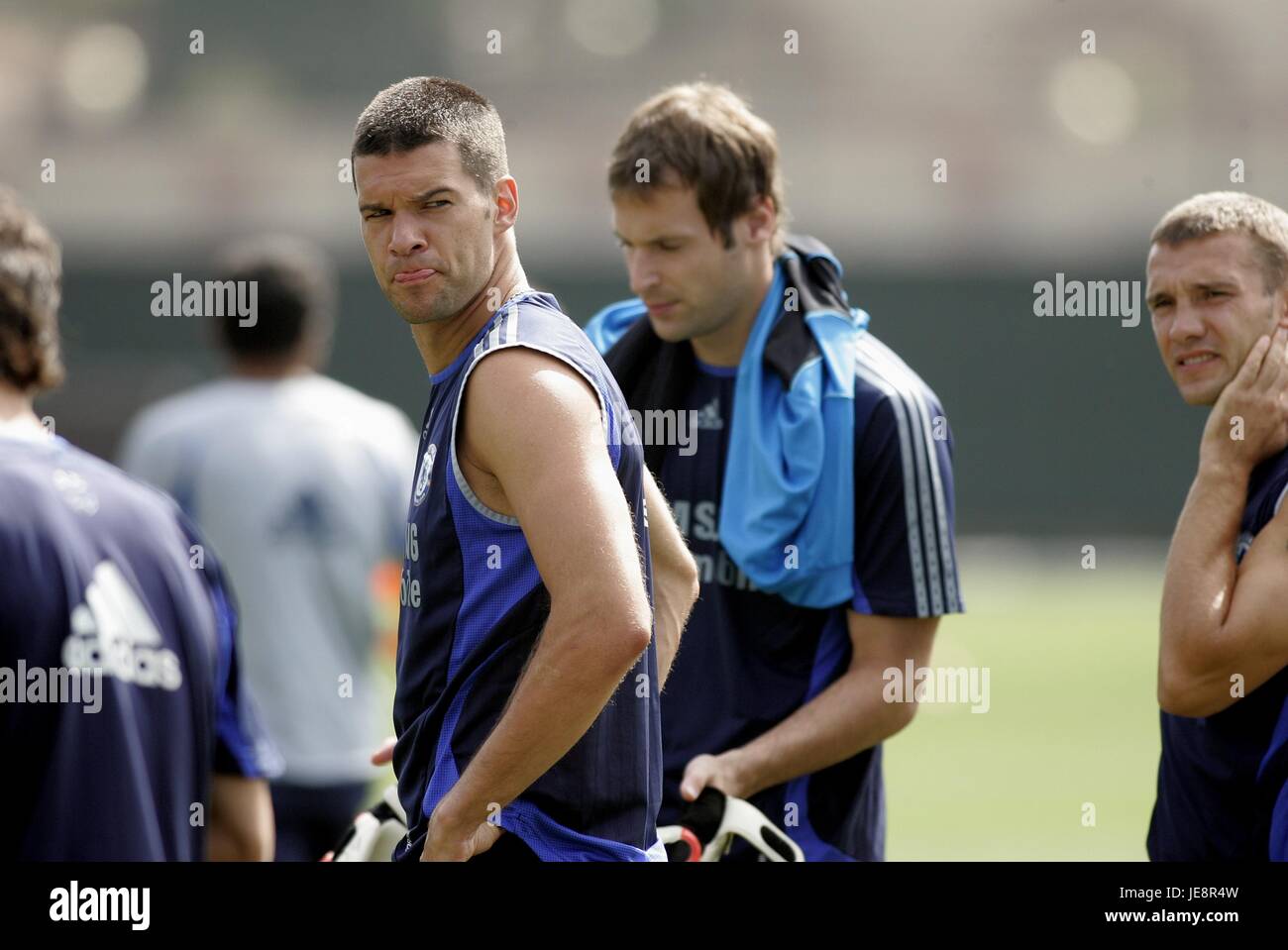 BALLACK CECH SHEVCHENKO CHELSEA FC UCLA WESTWOOD LOS ANGELES USA 02 ...