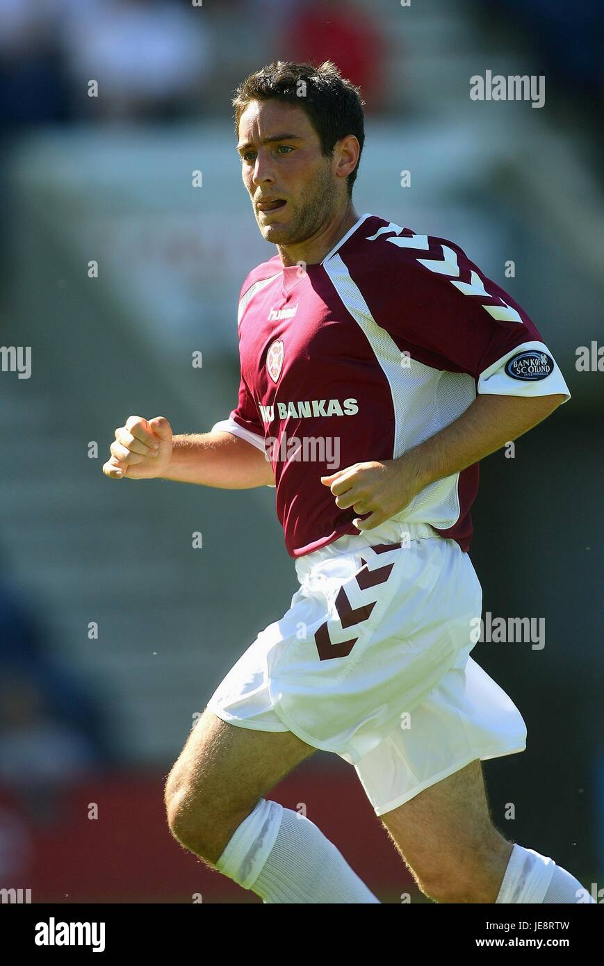 LEE JOHNSON HEART OF MIDLOTHIAN FC DEEPDALE PRESTON ENGLAND 15 July ...