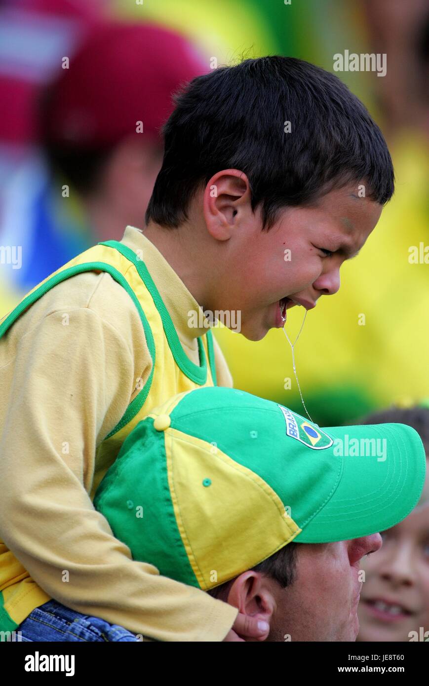 Brazil fan crying hi-res stock photography and images - Alamy